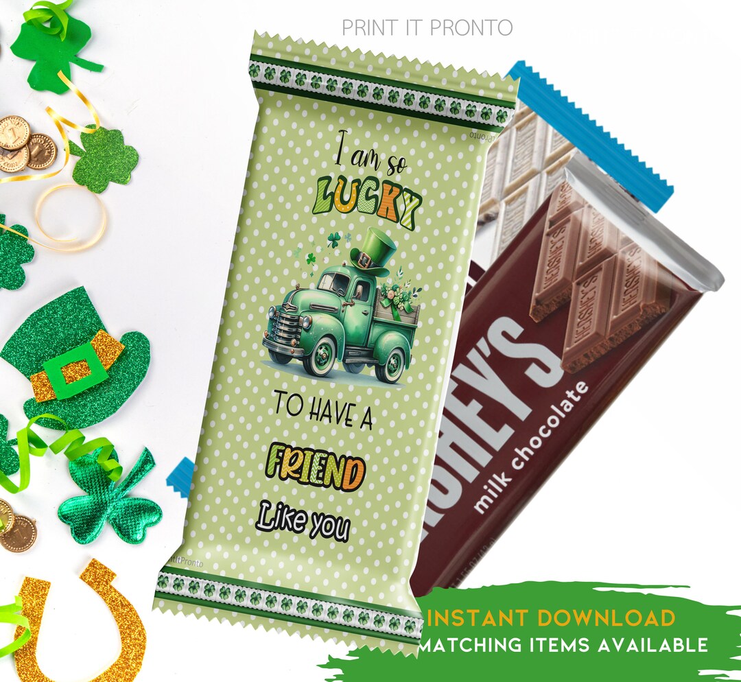 Saint Patricks Day Candy Bar Wrappers, St Patricks Favors, Patricks Day ...