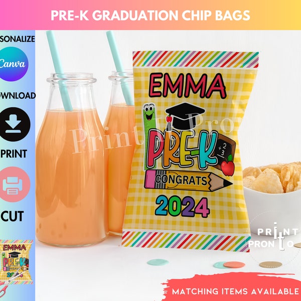 Preschool Graduation Chip Wrapper - Etsy