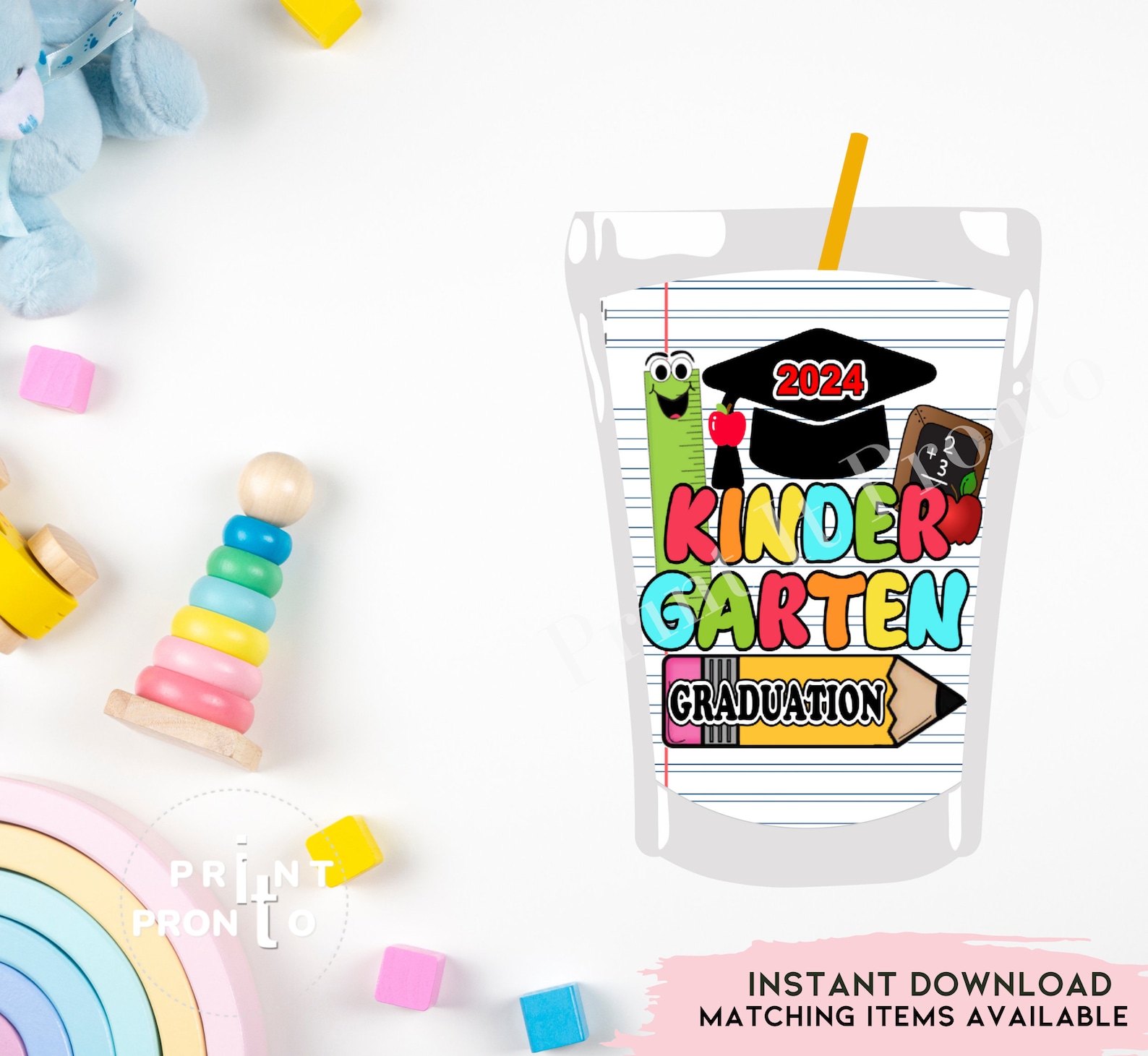 Kindergarten Graduation Capri Sun Labels, Kindergarten Graduation Party ...