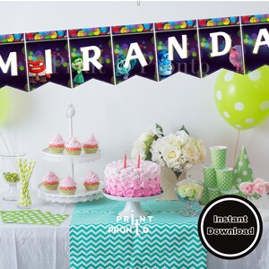 Editable Inside Out Banner, Inside Out Birthday, Inside Out Party ...