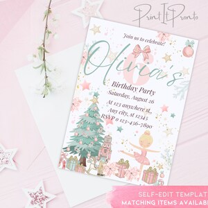 EDITABLE Nutcracker Invitation Birthday Party Decorations, Nutcracker ...