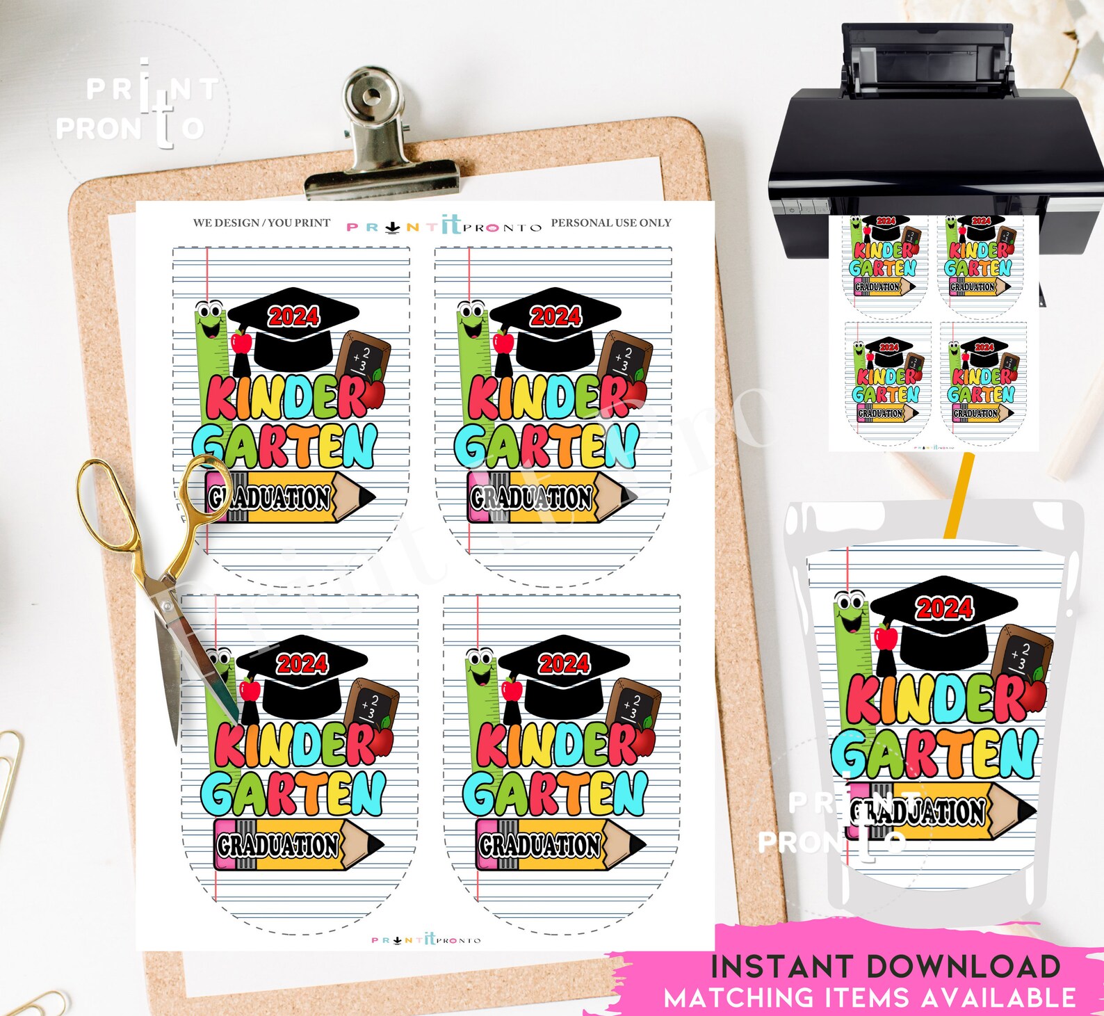 Kindergarten Graduation Capri Sun Labels, Kindergarten Graduation Party ...