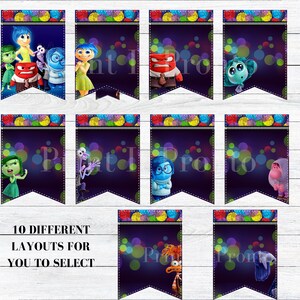 Editable Inside Out Banner, Inside Out Birthday, Inside Out Party ...