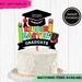 Editable Kindergarten Graduation Cake Topper, Kindergarten Graduation ...