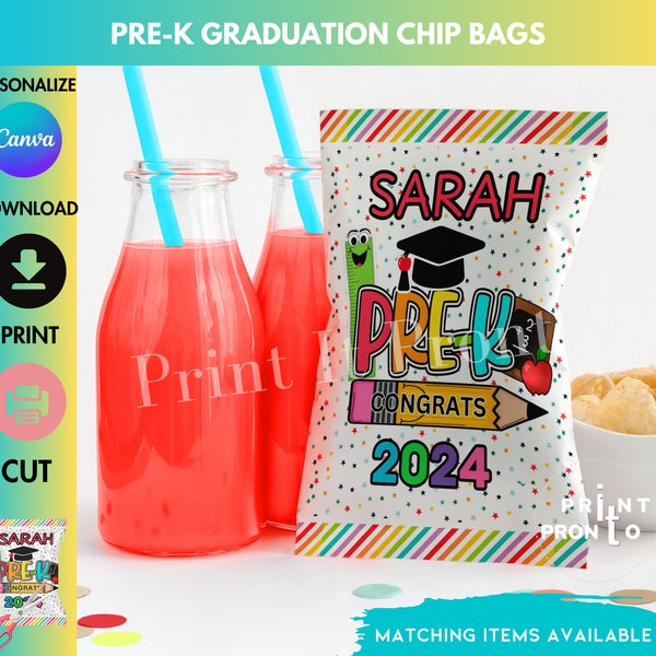 Preschool Graduation Chip Wrapper - Etsy
