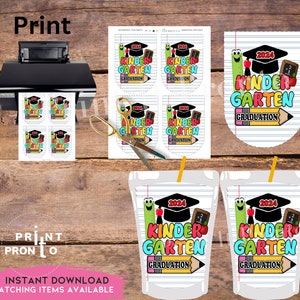 Kindergarten Graduation Capri Sun Labels, Kindergarten Graduation Party ...