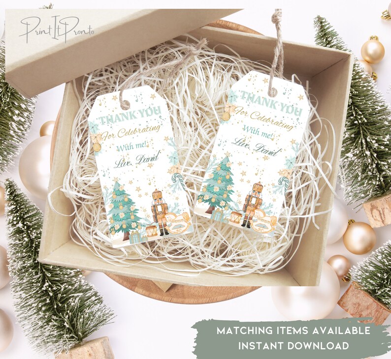 EDITABLE Nutcracker Favor Tag Nutcracker Party Decorations, Nutcracker ...