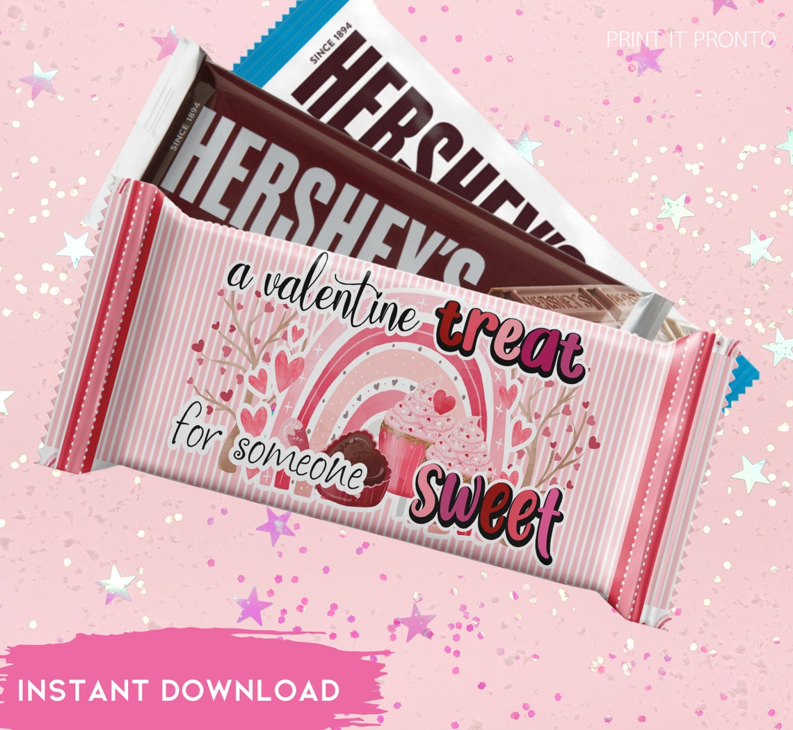 Valentine Candy Bar Wrappers, Valentine Favors, Classroom Favors ...