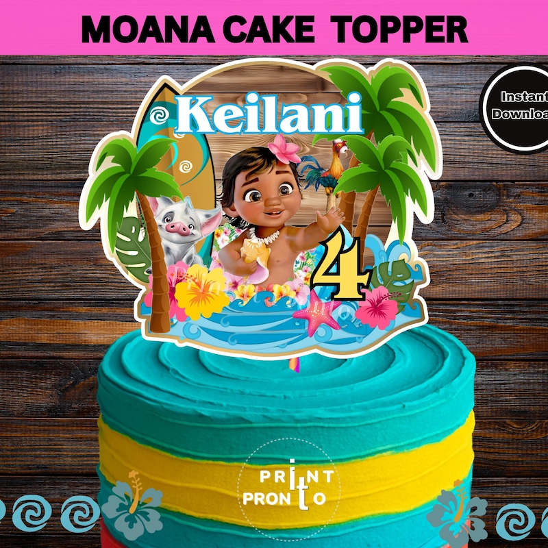 Moana Cake Topper - Etsy