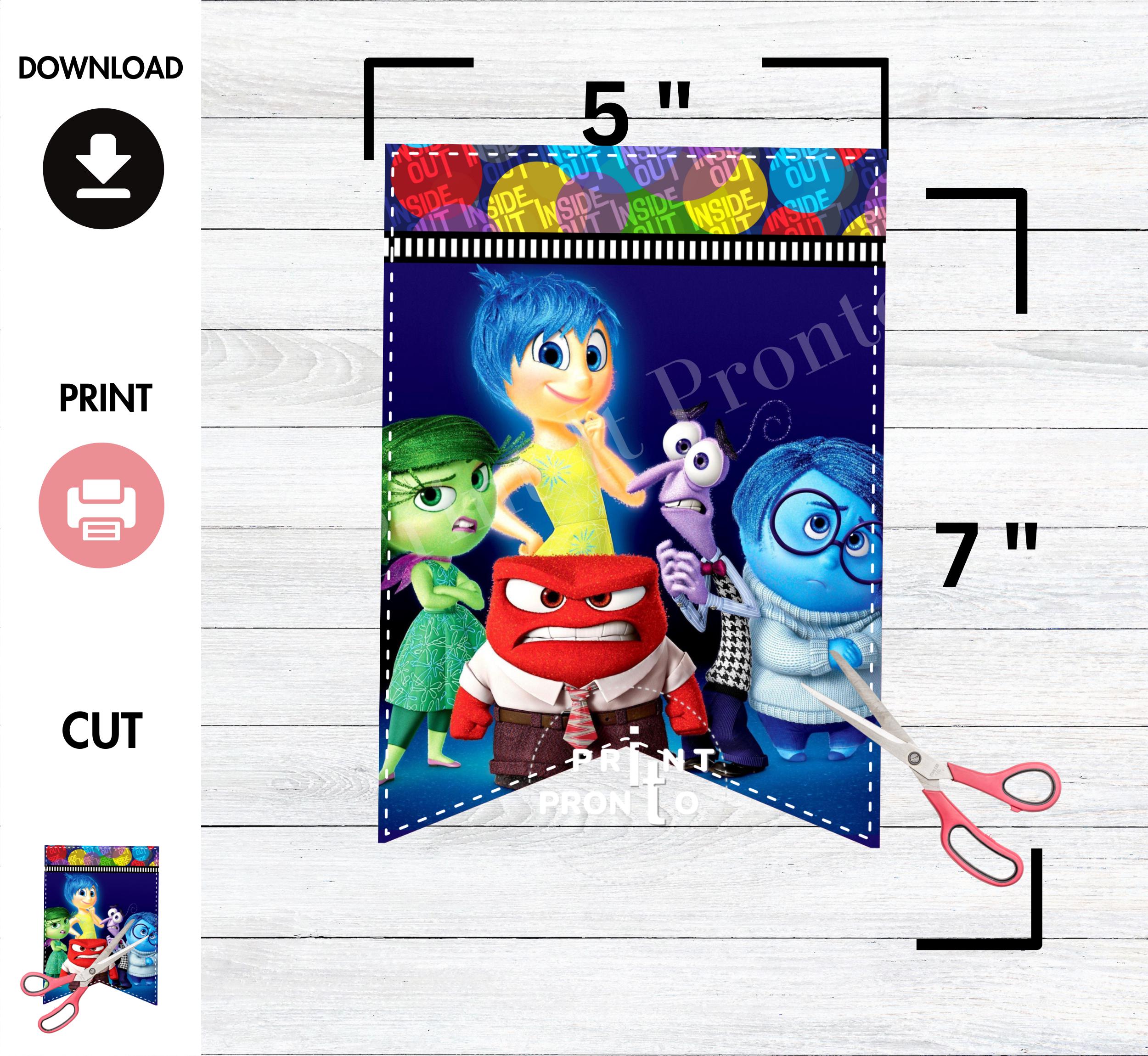 Editable Inside Out Banner, Inside Out Birthday, Inside Out Party ...