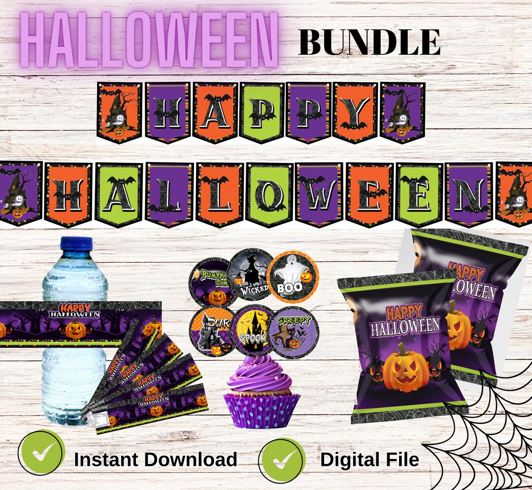 Halloween Party Bundle Halloween Party Decoration Halloween - Etsy