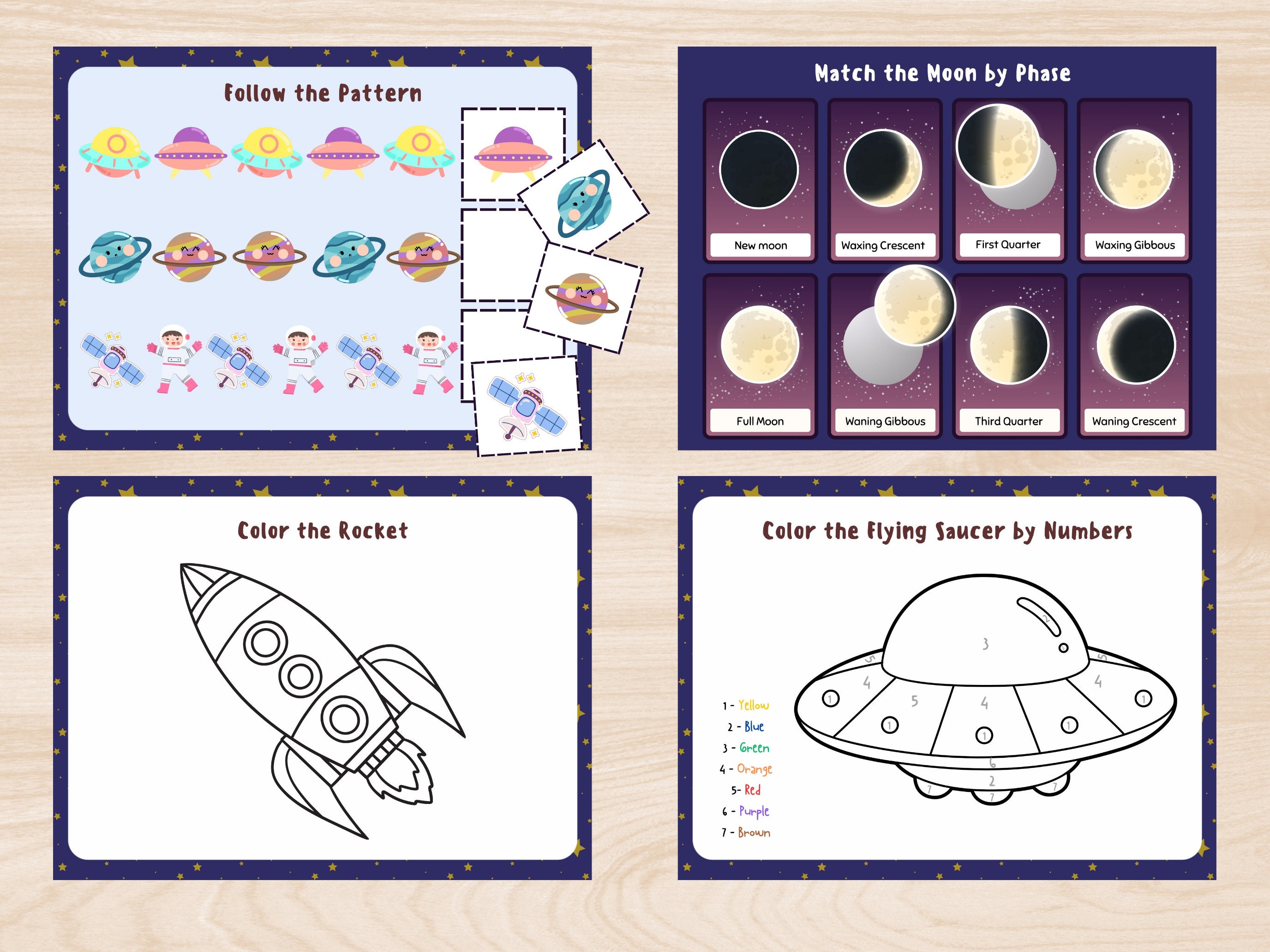 Astro Space Busy Book Printable Solar System Busybook Space Learning ...
