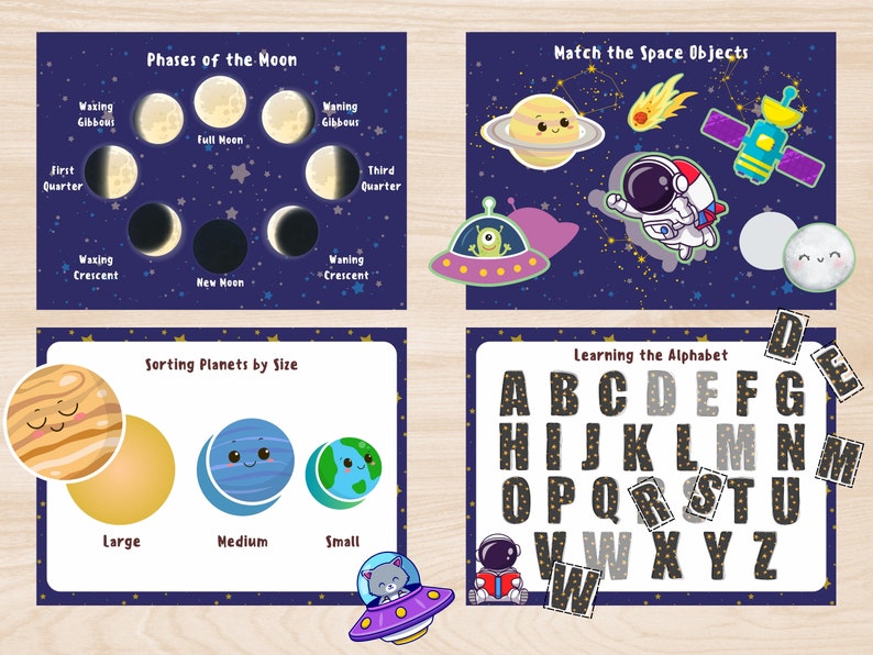 Astro Space Busy Book Printable Solar System Busybook Space Learning ...