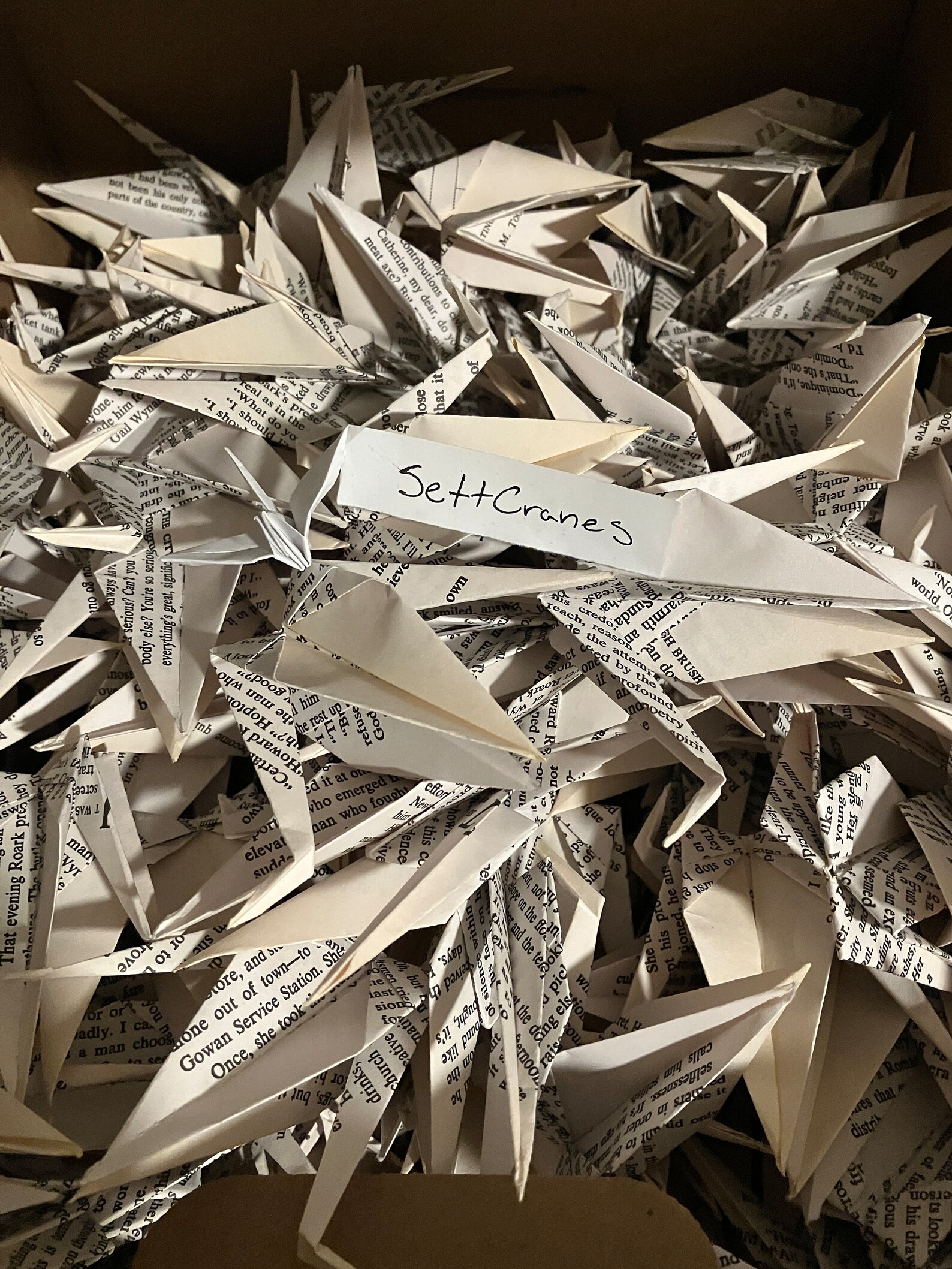 Origami Book Paper Cranes 50 Pieces - Etsy