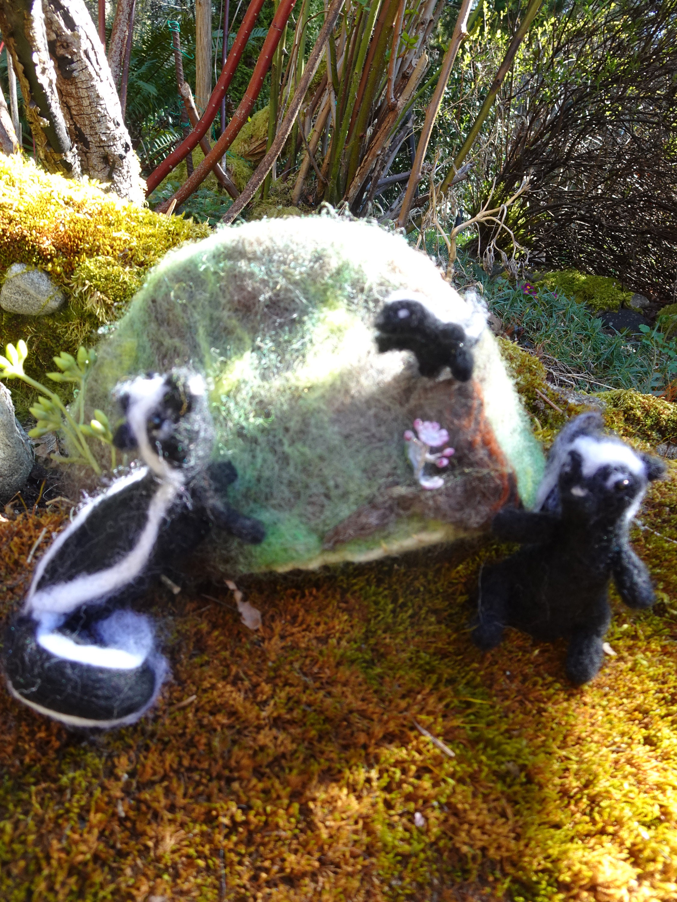 Skunk Family at Home - Etsy