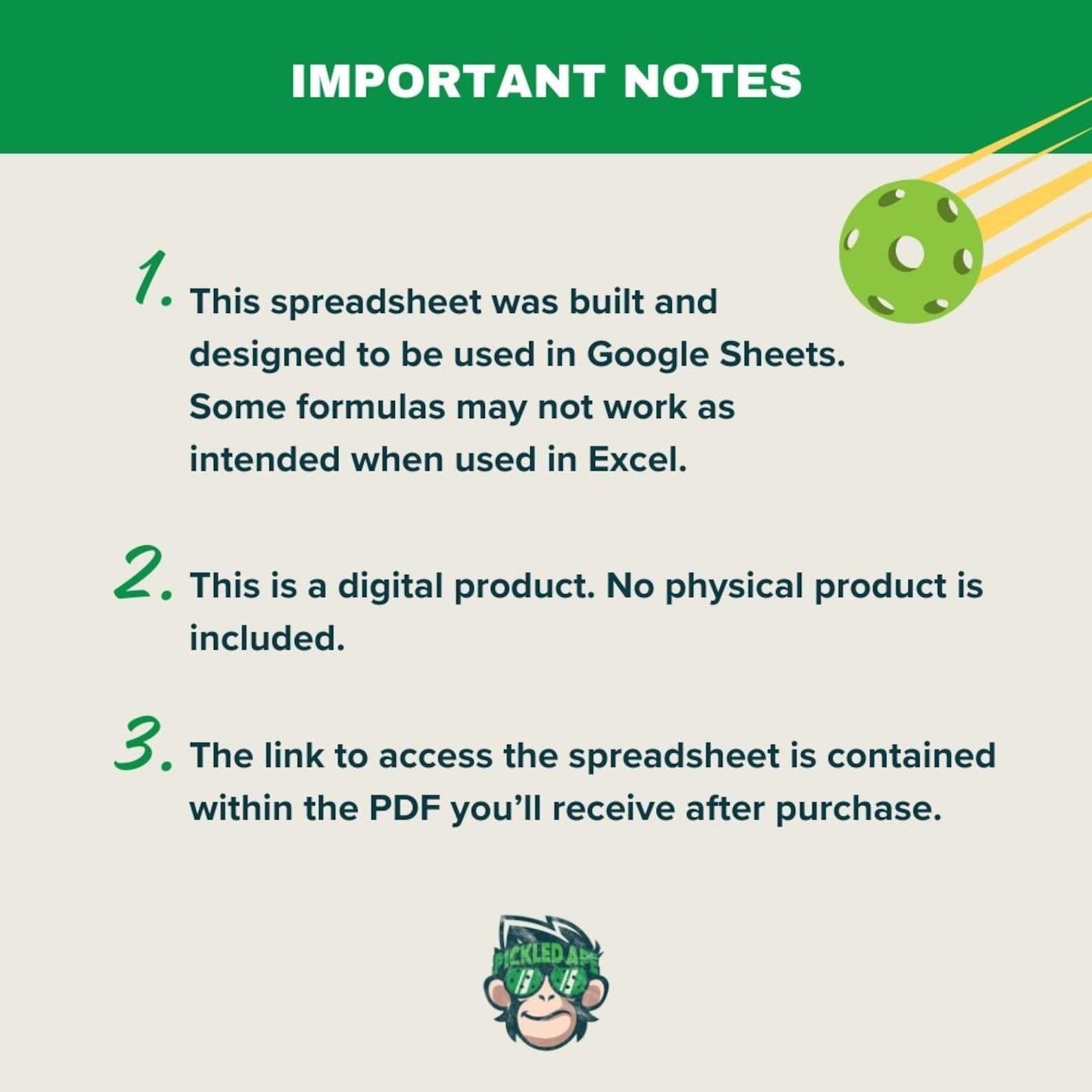 Ultimate Pickleball Tournament Spreadsheet, Player Tournament, 6 to 16 ...
