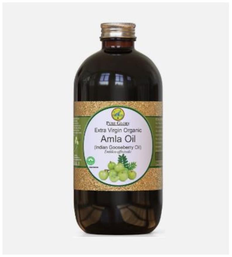 Organic Amla Oil - 100% Pure Extra Virgin (glass Bottle) - Indian ...