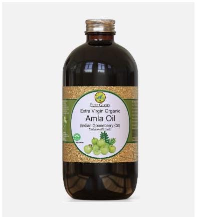 Organic Amla Oil - 100% Pure Extra Virgin (glass Bottle) - Indian ...