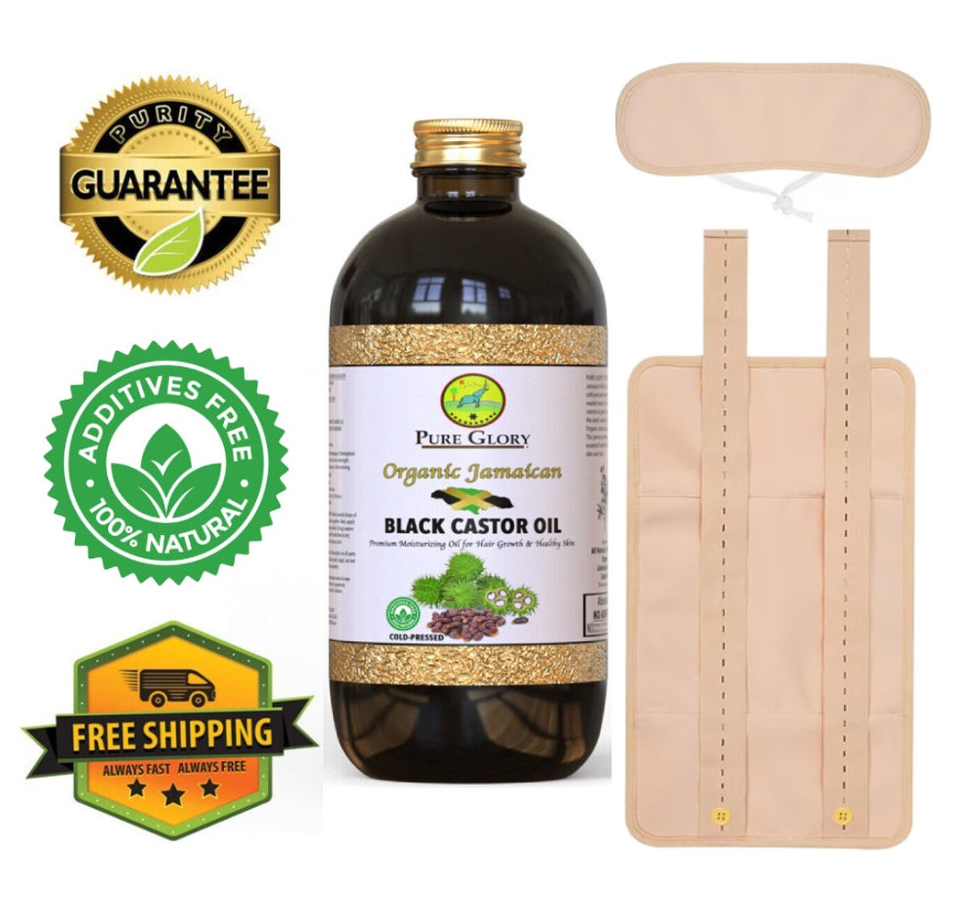 Castor Oil Pack organic Cotton With Organic Jamaican Black Castor Oil ...