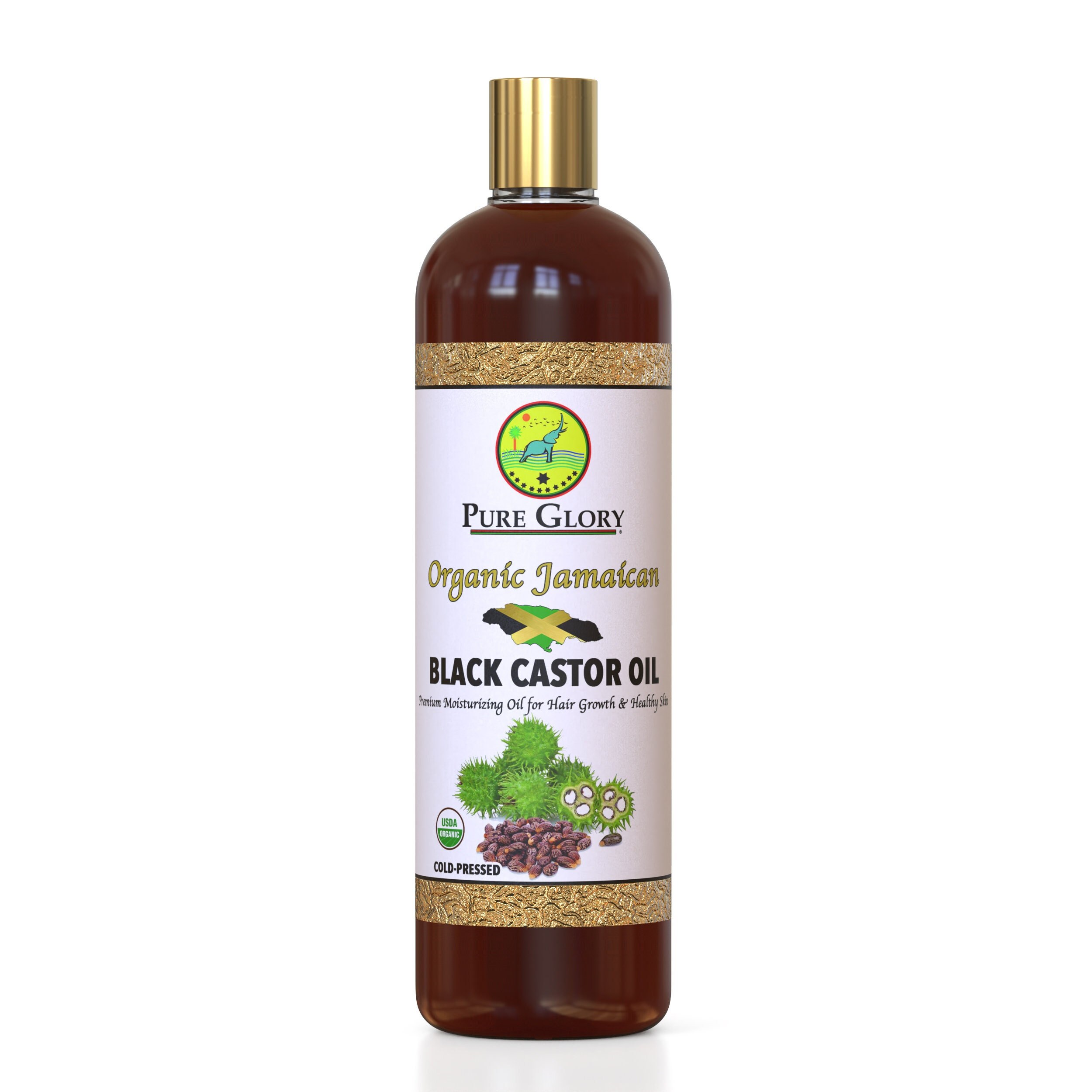 Organic Jamaican Black Castor Oil 100% Pure Cold Pressed Moisturizing ...