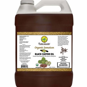 Organic Jamaican Black Castor Oil 1 Gallon/8 Lbs/128oz100% Pure Cold ...