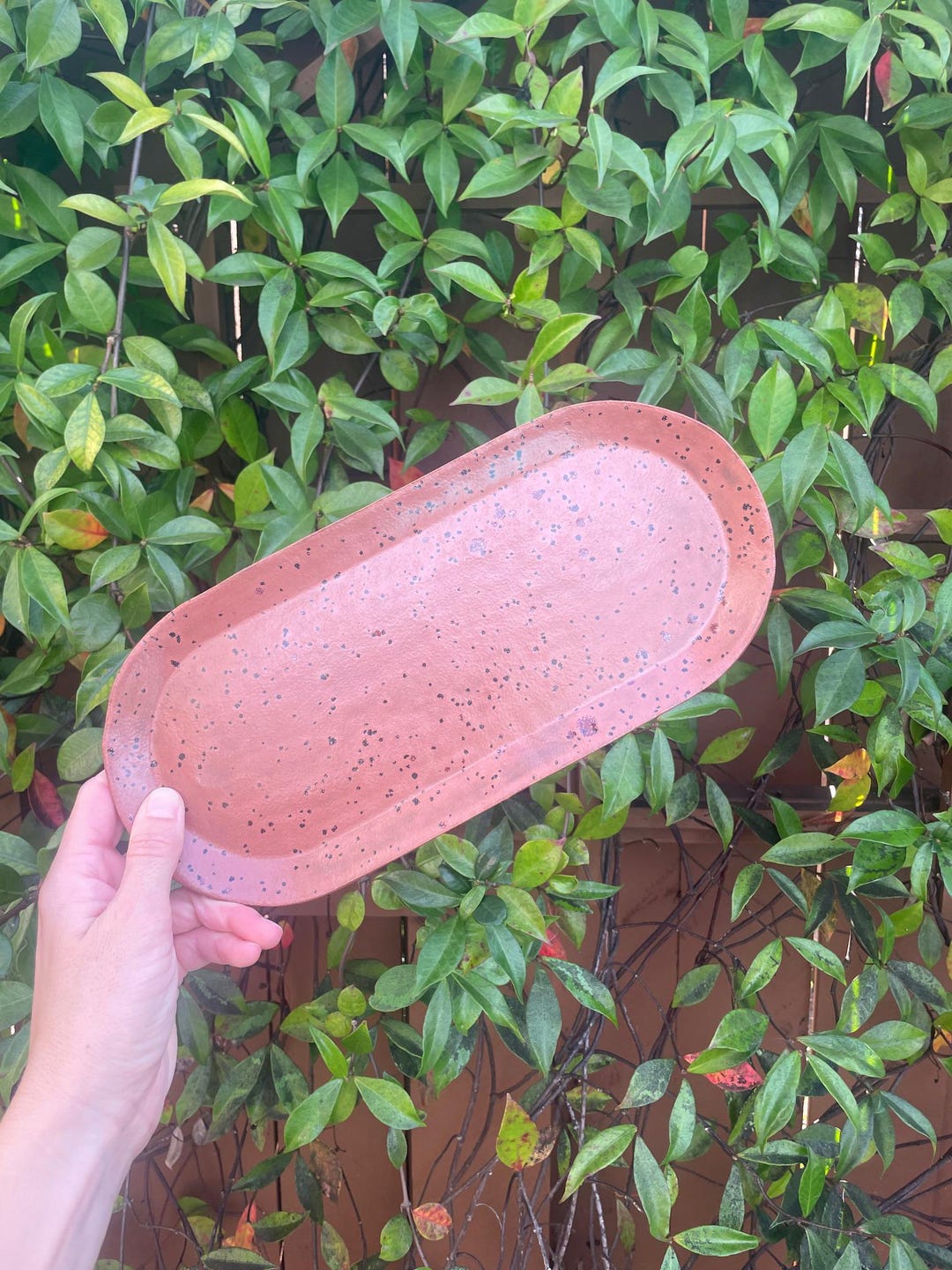 Nesting Plates - Red/speckled Brown - Etsy