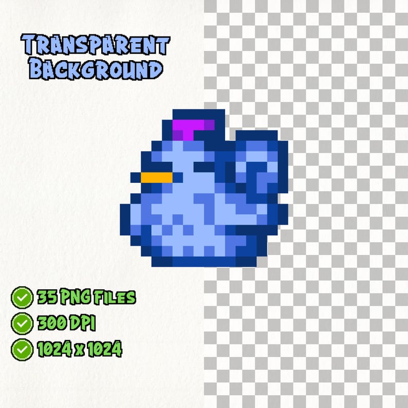 Stardew Valley Chickens Clipart, 35 PNG Bundle, Digital Stickers ...