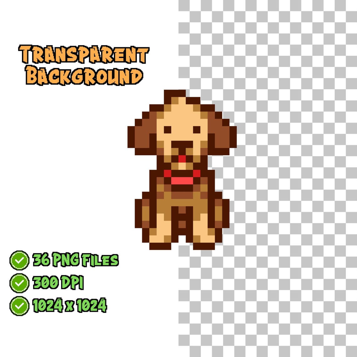 Stardew Valley Dogs Clipart, 36 PNG Bundle, Digital Stickers, Printable ...