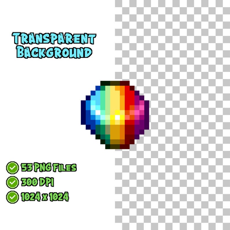 Stardew Valley SDV Gems and Minerals Clipart, 53 PNG Bundle, Digital ...