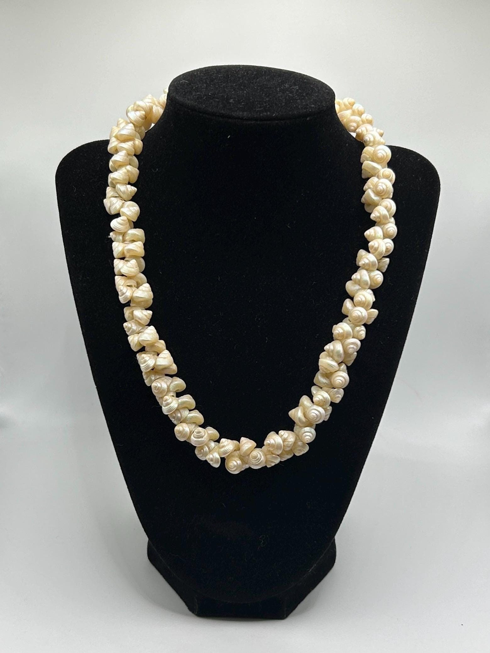Victorian Tasmanian Trochus Shell Necklace - Length 18 Inches - Circa ...