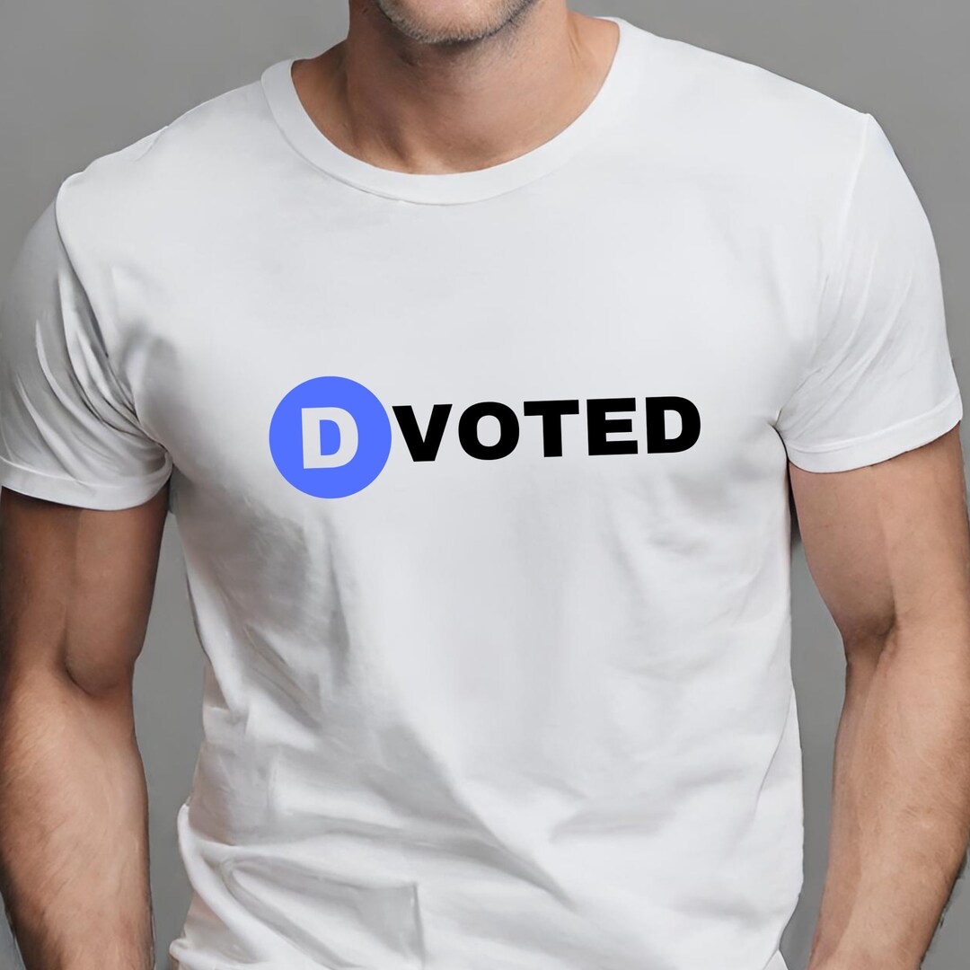 Devoted Democratic Voter Tshirt US Presidential Elections 2024 Mens Tee ...