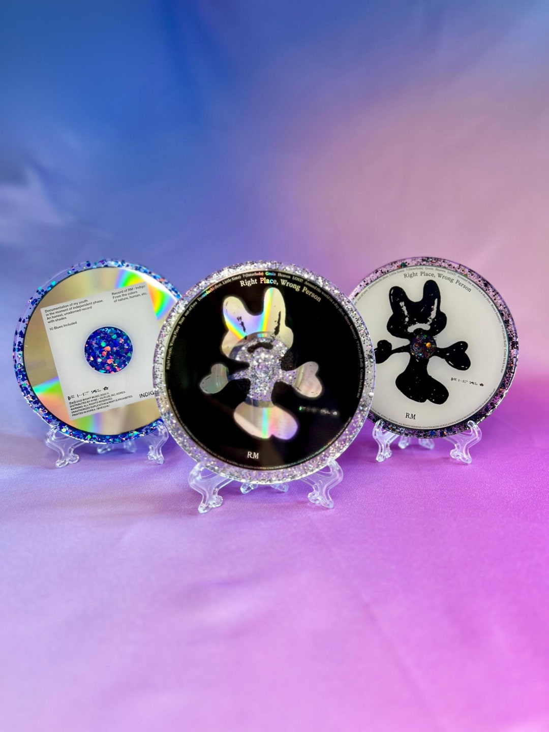 Recycled Namjoon CD Coasters - Etsy