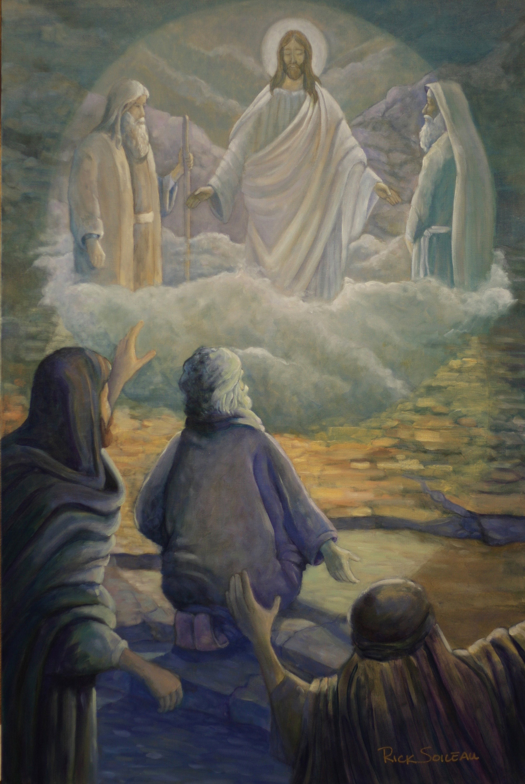 The Transfiguration of Christ - Art Print of Original Painting ...