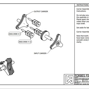 Planetary Gear Model Laser Cut Files With DETAILED Instructions (3mm ...