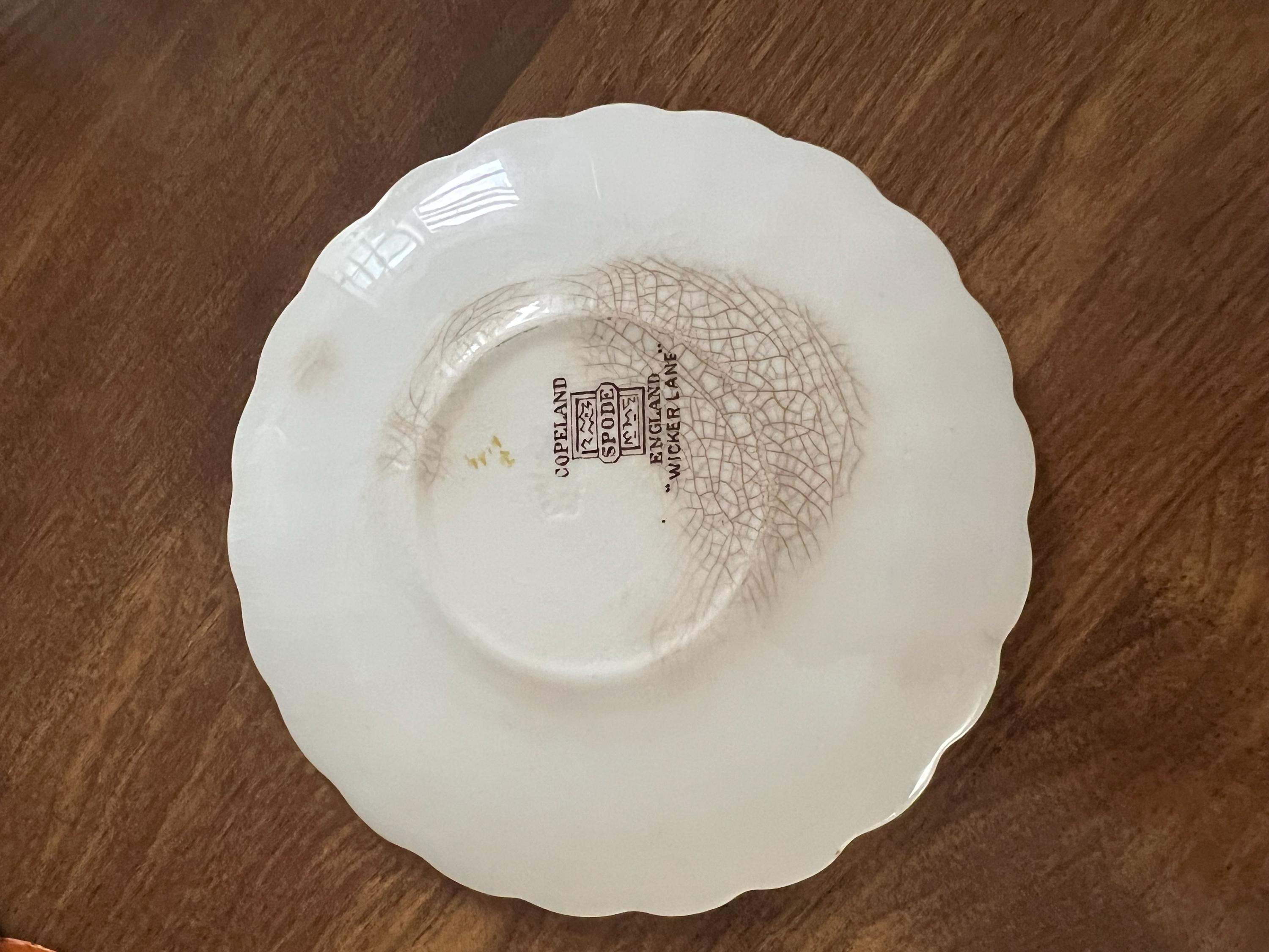 Copeland Spode England Wicker Lane Plate - Etsy