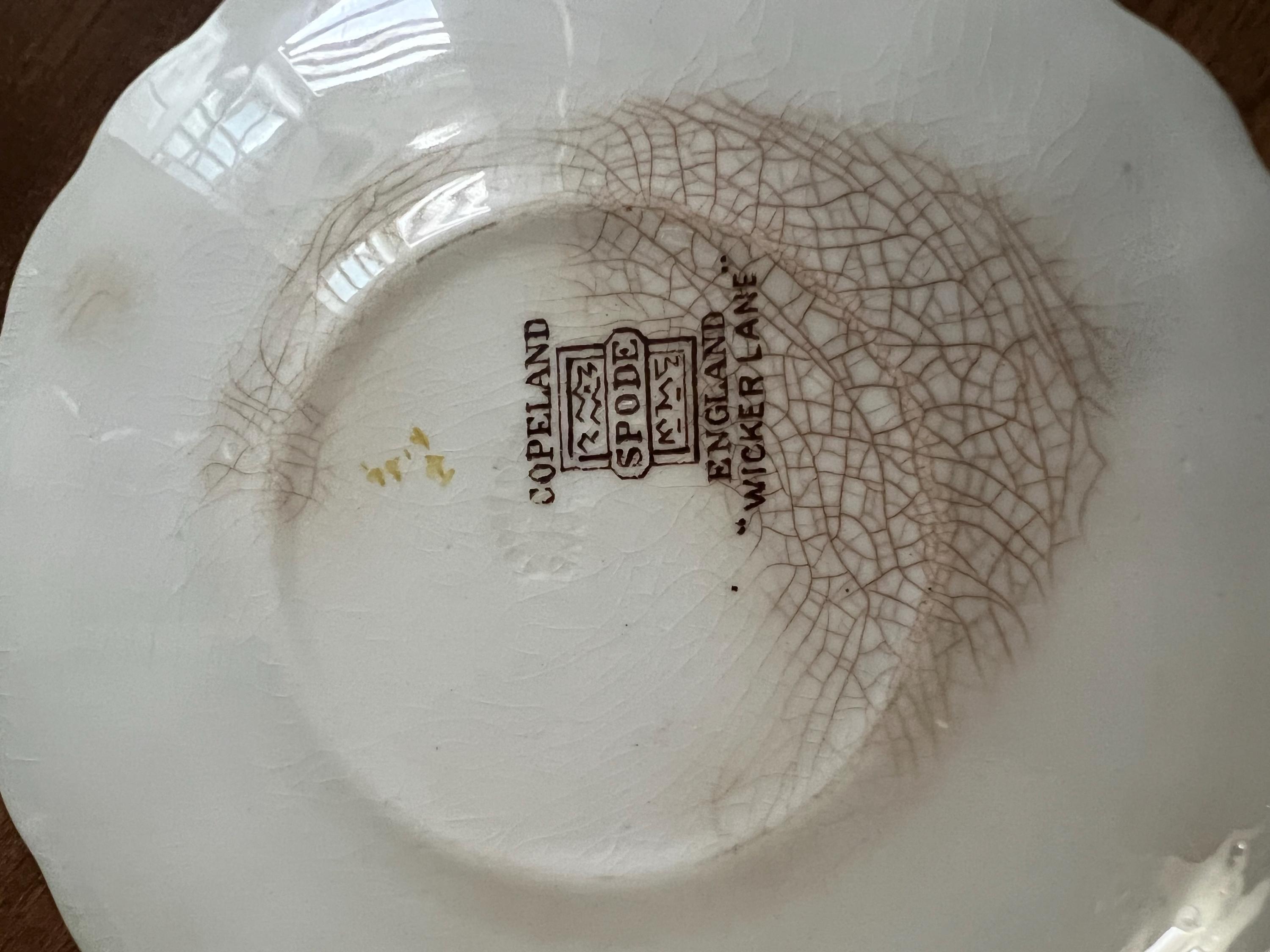 Copeland Spode England Wicker Lane Plate - Etsy