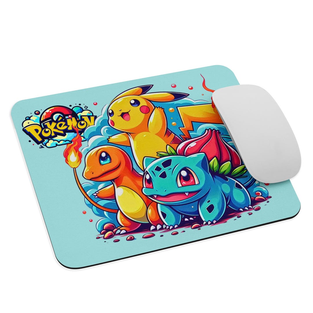 Pikachu Pokémon ピカチュウ - Mouse Pad NEW 9.5" X 7.75" Non Slip Gaming ...