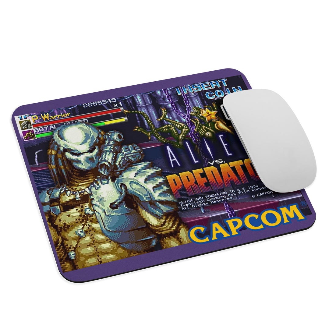 ALIEN VS PREDATOR (capcom – 1994) Mouse Pad New 9.5" X 7.75" Non Slip ...