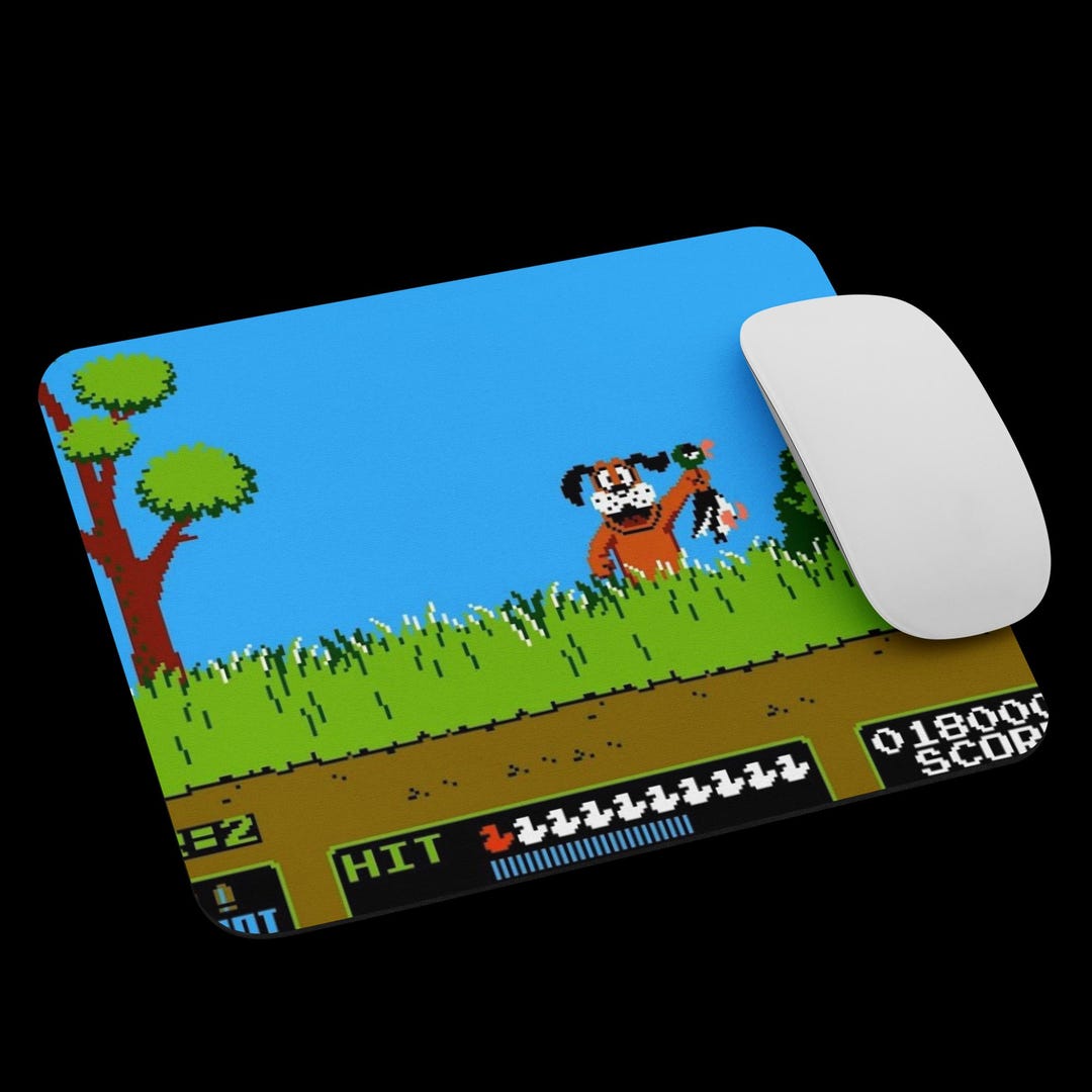 Nintendo Duck Hunt Mouse Pad NEW 9.5" X 7.75" Non Slip Gaming Laptop PC ...