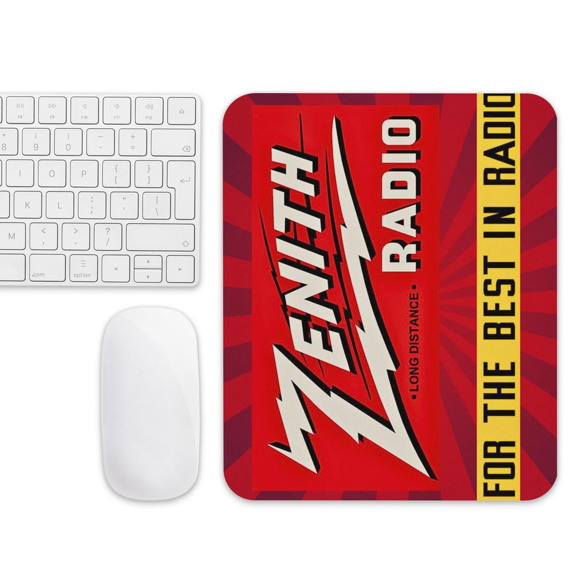 Vintage-inspired Mouse Pad Featuring the Iconic Zenith Radio Logo ...