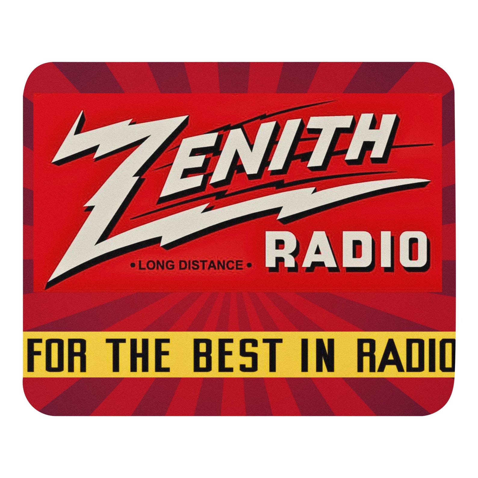Vintage-inspired Mouse Pad Featuring the Iconic Zenith Radio Logo ...
