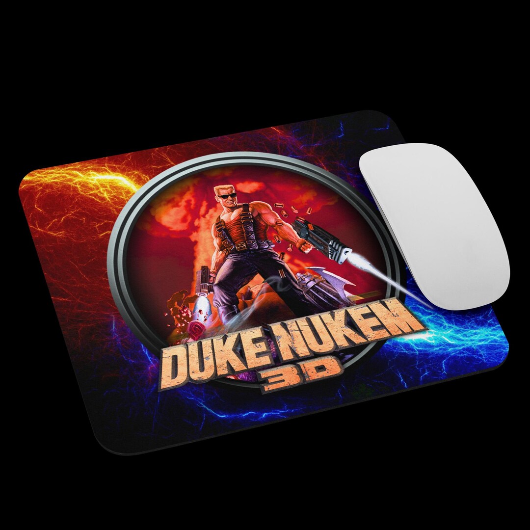 Duke Nukem 3D Big Box 1996 Atomic Edition Mouse Pad 3D Realms 9.5" X 7. ...