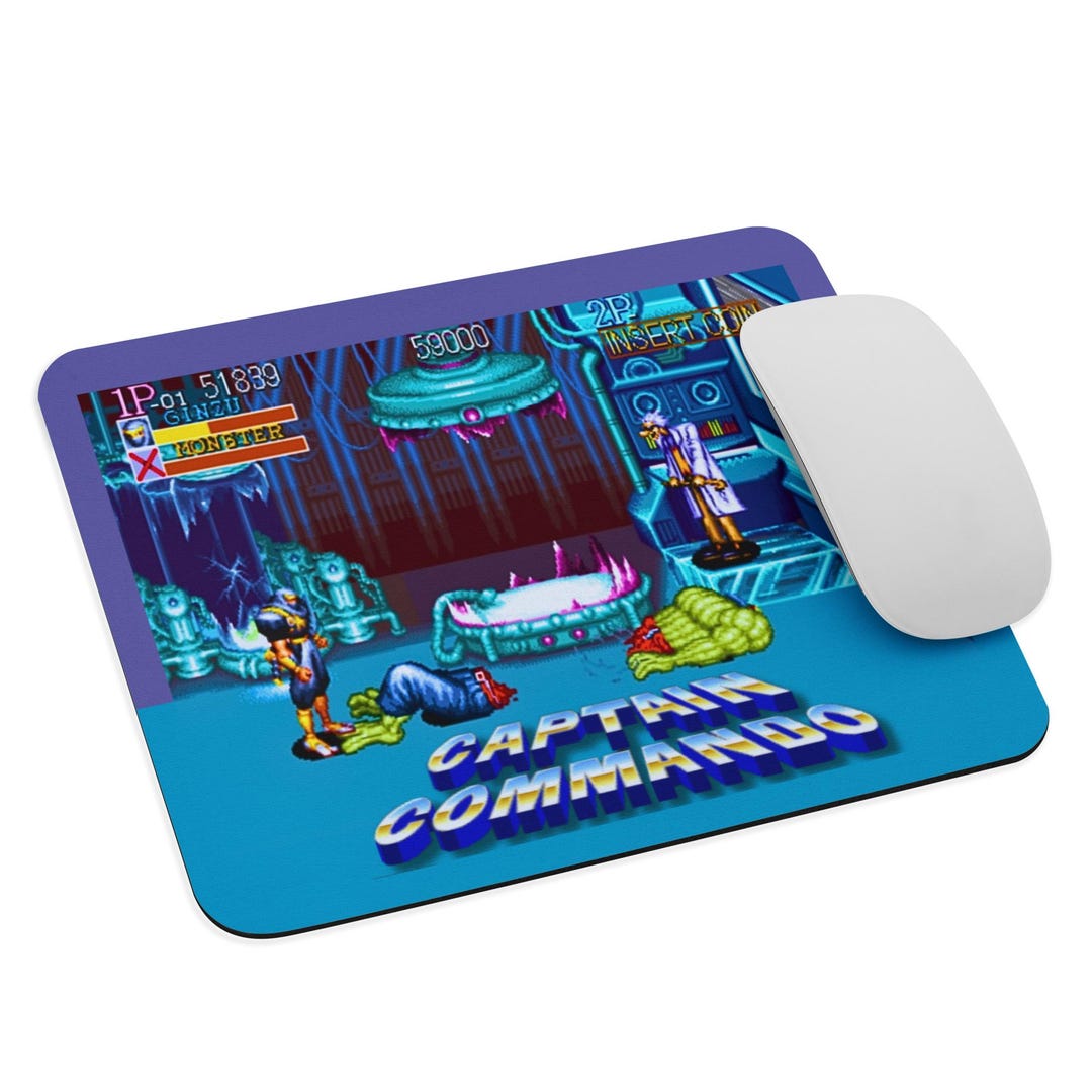CAPTAIN COMMANDO capcom 1991 Mouse Pad New 9.5 X 7.75 Non Slip / Best ...