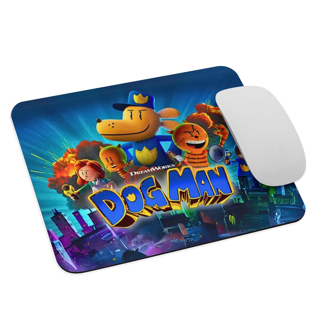 Dog Man Dreamworks Mouse Pad - Cartoon - Mouse Pad NEW 9.5" X 7.75" Non ...
