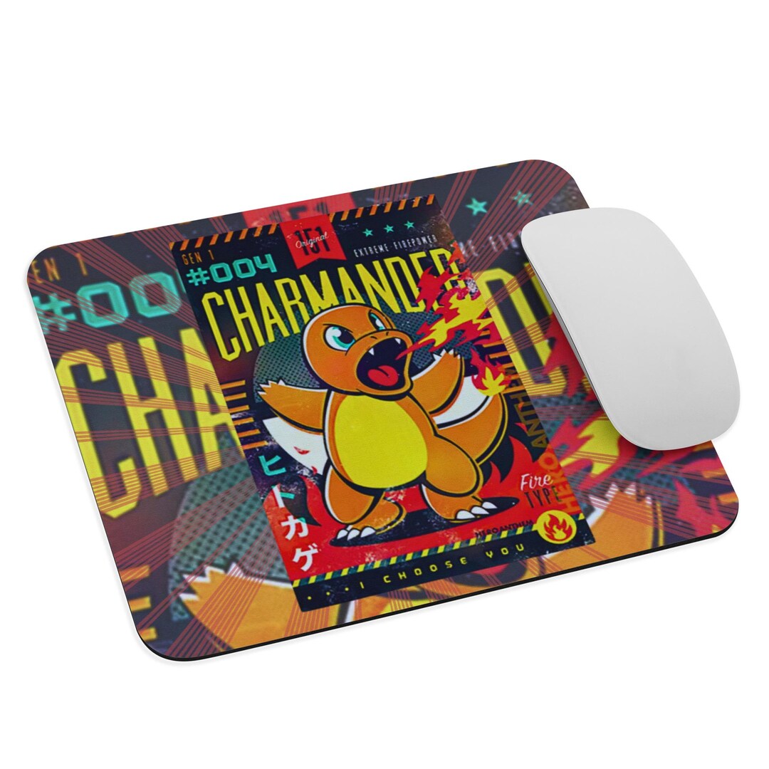 Charmander Pokémon フシギダネ - Mouse Pad NEW 9.5" X 7.75" Non Slip Gaming ...