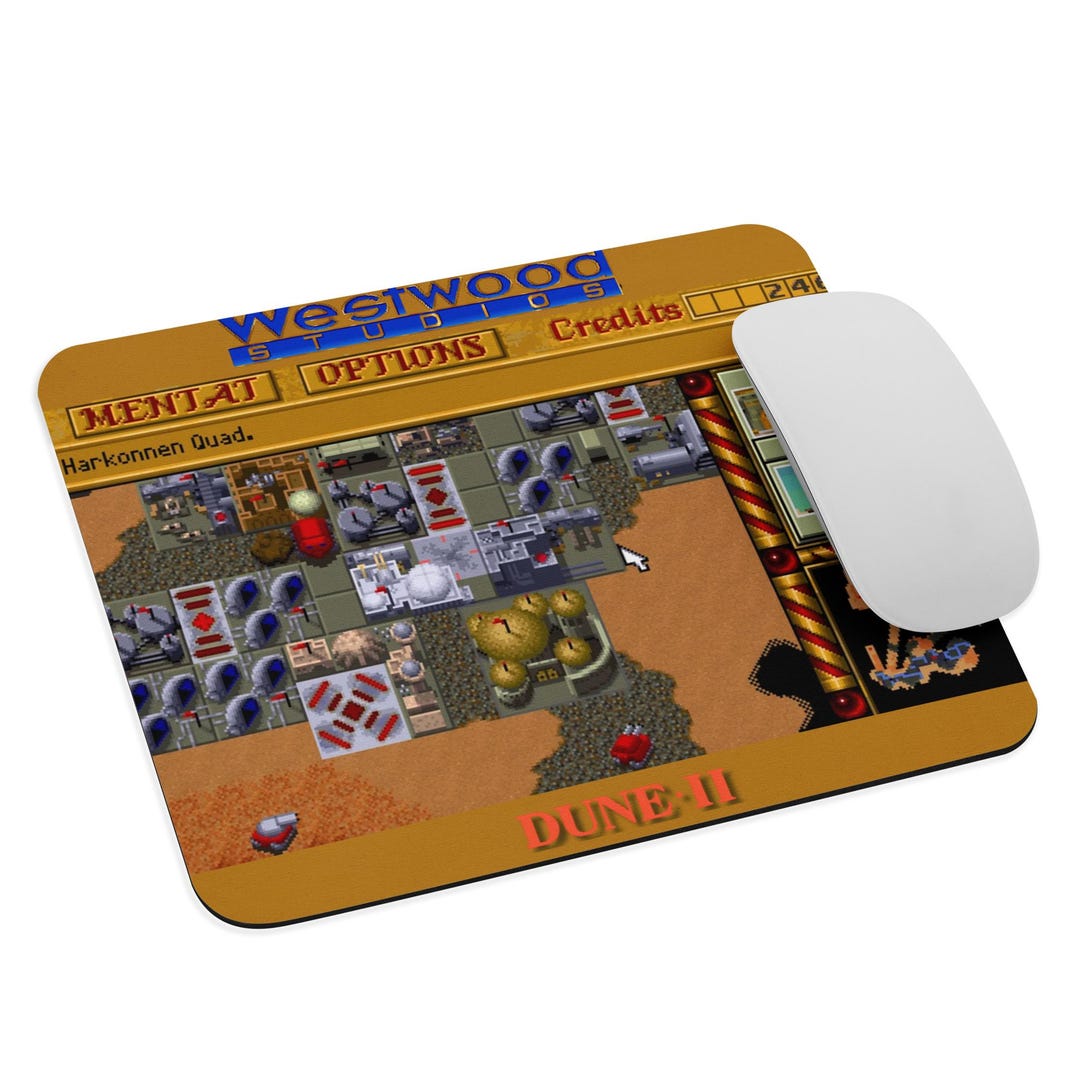 DUNE 2 - Westwood Amiga 1200 Workbench Mouse Pad NEW 9.5" X 7.75" Non ...