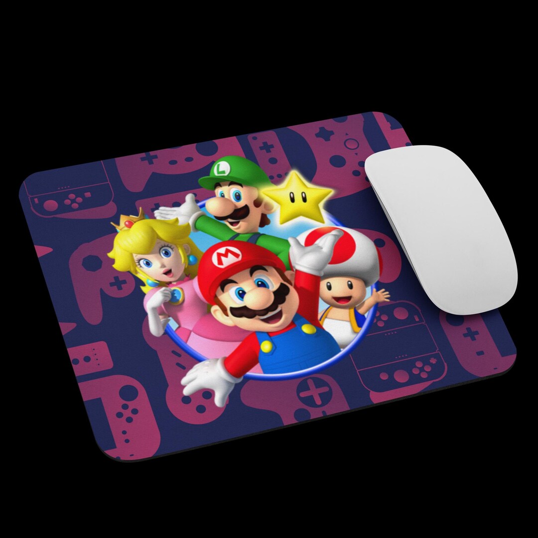 Nintendo Super Mario Bros Mouse Pad NEW 9.5" X 7.75" Non Slip Gaming ...