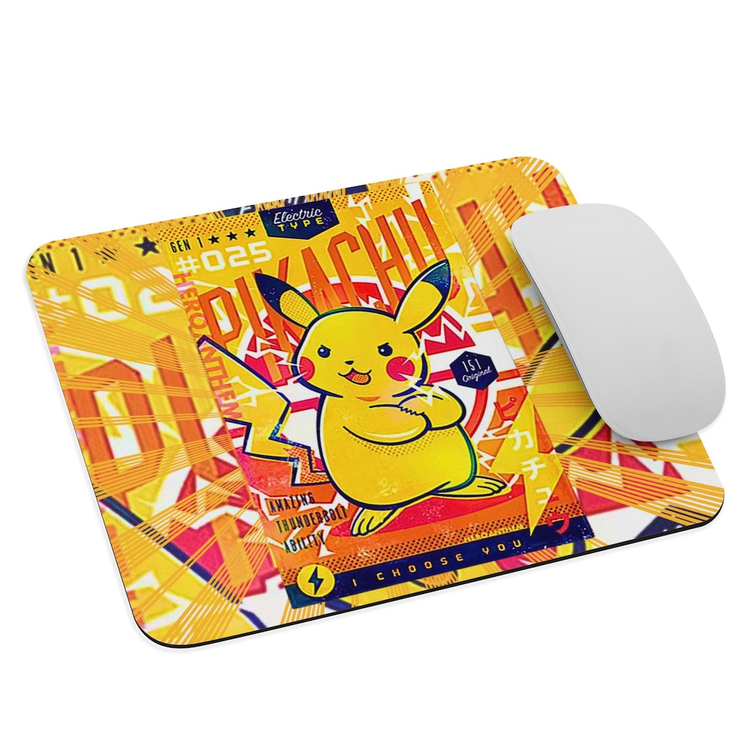 Pikachu Pokémon ピカチュウ Mouse Pad NEW 9.5 X 7.75 Non Slip Gaming Laptop ...