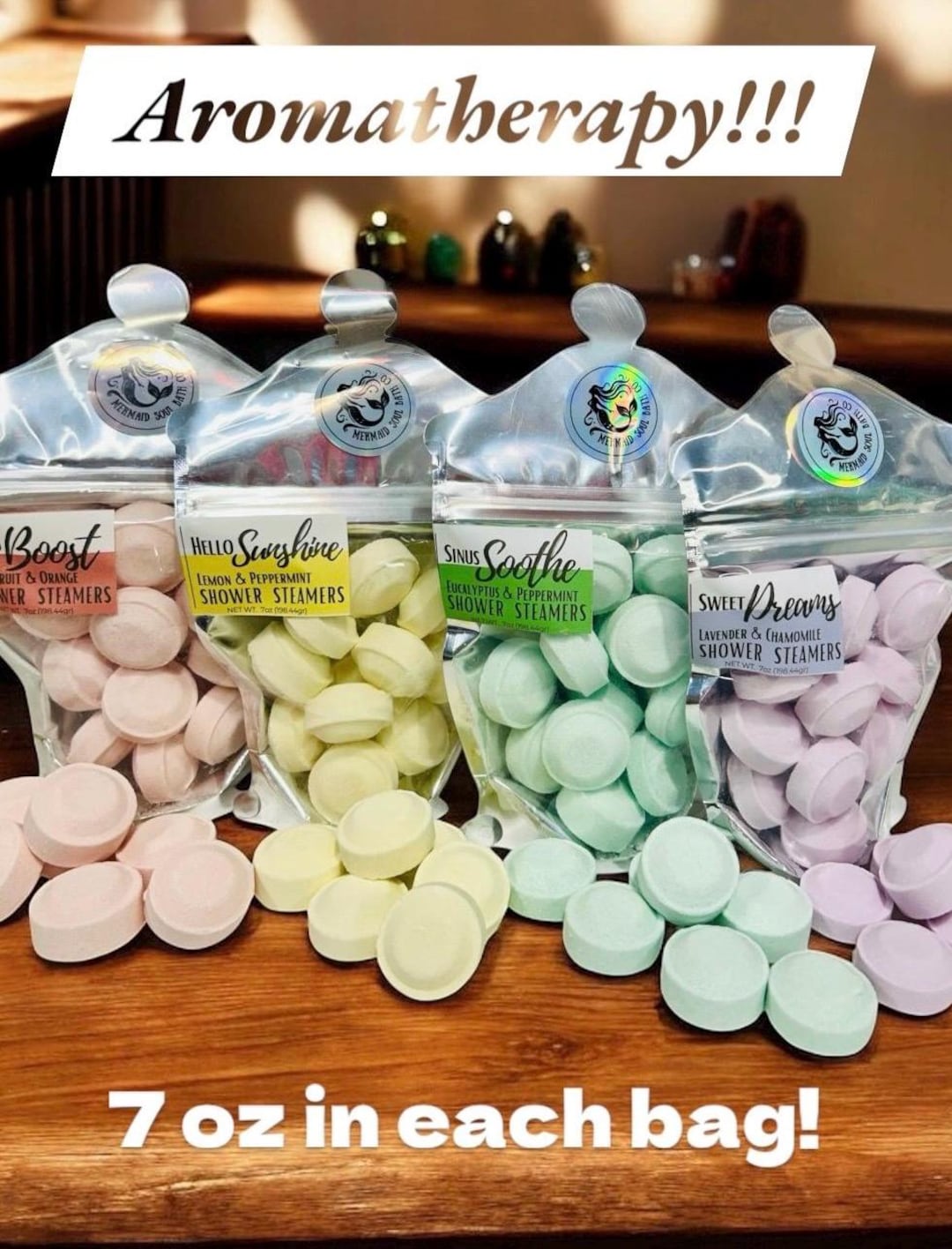 Shower Steamers/ Shower Bomb/ Menthol Shower Steamer/ Eucalyptus ...