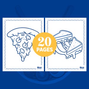 Printable Coloring Book Pages for Kids | Food-themed, Easy to Color ...